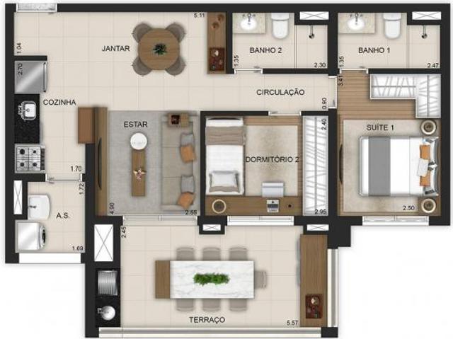 Apto Vila Prudente,73m²,2quartos,1Vaga, condomínio club,100m da estação Oratório