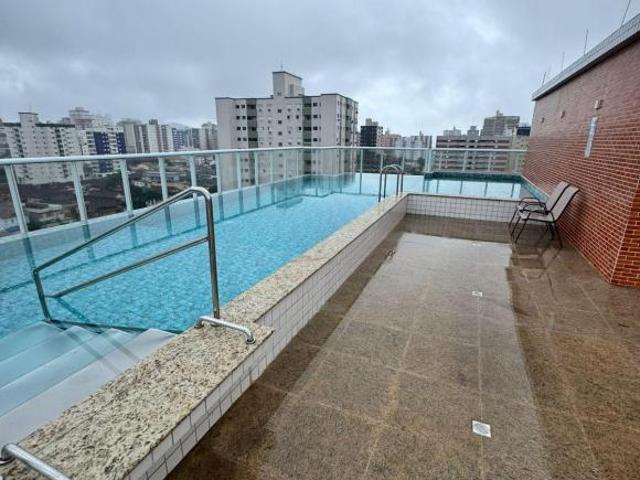 Apto vista livre, mobiliado, 2 quartos 1 suite Guilhermina, Praia Grande
