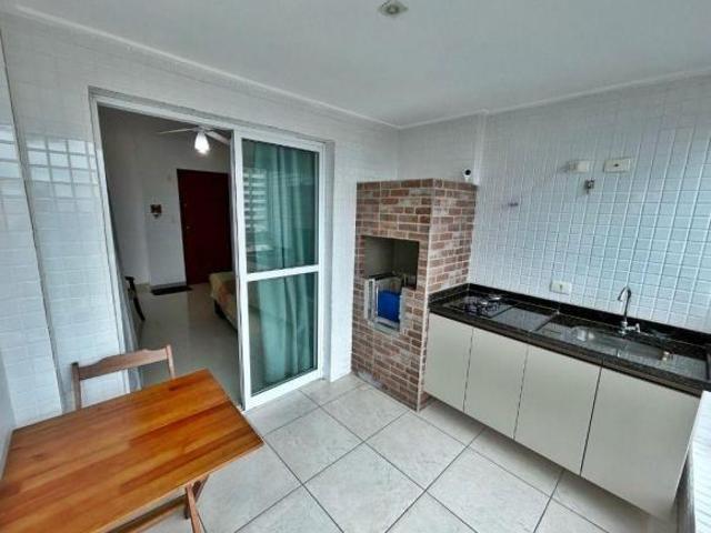 Apto 1 Quarto no Canto do Forte Praia Grande, sacada gourmet, 1 vaga e lazer