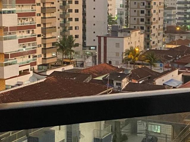 Apto 200 metros do mar, 1 quarto, sacada e 1 vaga! Na Ocian, Praia Grande