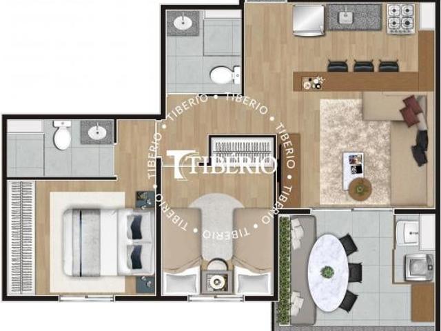 apto 2 dorm 56 m² completo Campo Belo