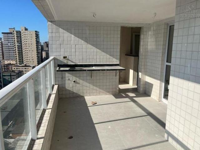 Apto 2 Dorms 1 Suíte com Varanda Gourmet – 400m da Praia – Lazer Completo