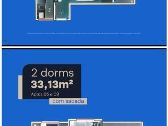 APTO 2 DORMS. 32,17M² NOVO, PRONTO P/MORAR! = R$261.730,16 * RUA ARGENTINOS, 62 V.RIO BRANCO.OPÇÃO 4