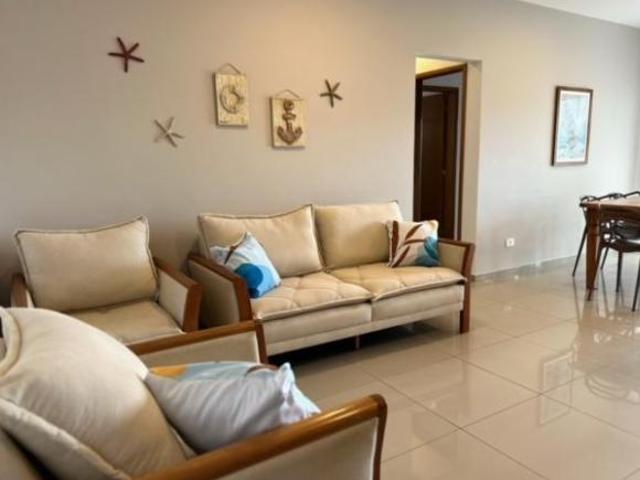 Apto 2 dorms com suíte, 74m2, 1 vaga, mobiliado no centro de Ubatuba