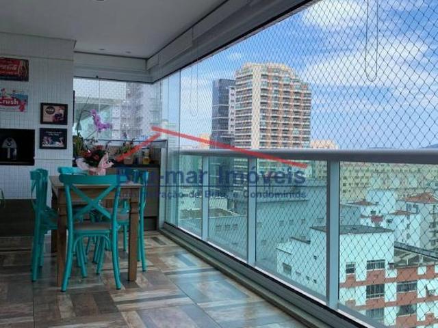 Apto 3 dormitórios suítes, Pompéia, andar alto, lazer, vista mar, 2 vagas