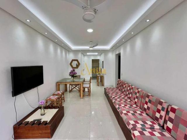 Apto 3 dorms 400m da praia Enseada, lazer, 1 vaga