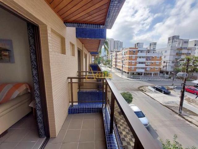 Apto 3 dorms sacada, 1 vaga, 300mts praia Enseada