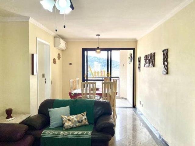 Apto 3 dorms sacada, 2 vagas, Enseada, lazer