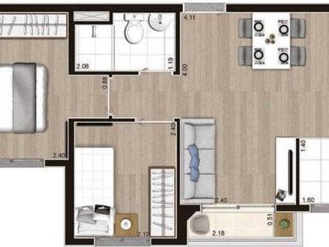 Apto 40m no Ed. Vita Giovanni Gronchi / Econ Construtora / Lazer Completo