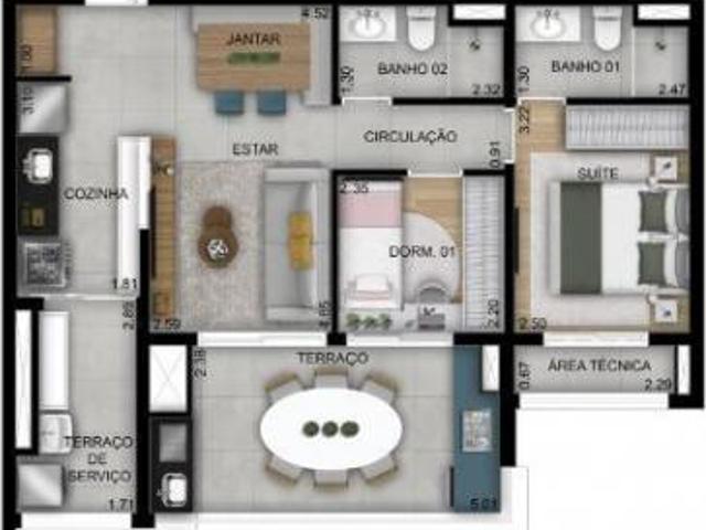 APTOS NA CIDADE PATRIARCA, RUA JAGUARIAIVA: 2 DORMS 1 SUÍTE 48,55M², À PARTIR DE R$495 MIL  3 DORM