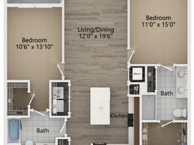 Aqua 2 Bedroom Apartment for Rent at 2155 Robert J Conlan Blvd Ne, Palm Bay, FL 32905