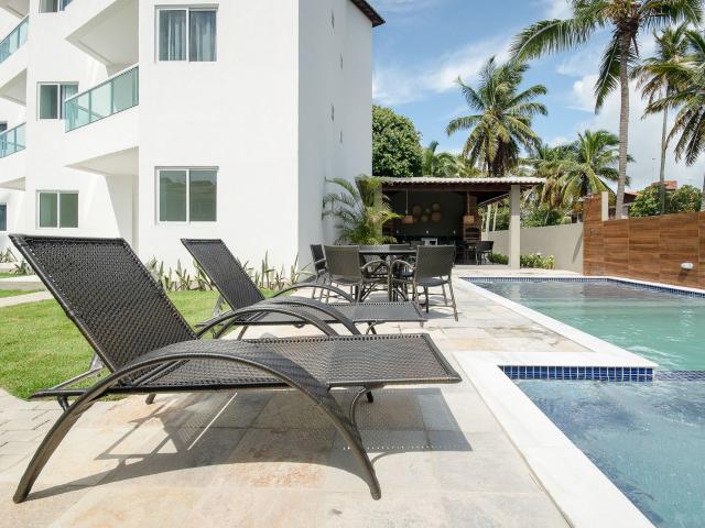 Aquarius Residence 40m do mar 3 qtos