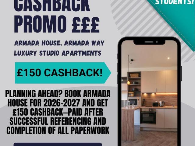 Armada House, New Spacious Studio, Plymouth PL1, Studio to rent, £1,148 pcm | PrimeLocation