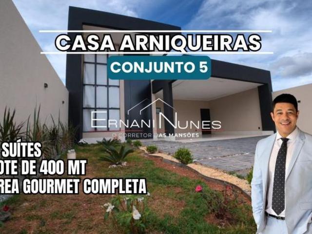 ARNIQUEIRA PROXIMO A MANSÃO IMPERIAL 3 QUARTOS 3 SUÍTES LAZER