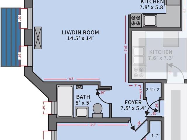 Ardmore Ave 1 Bedroom Apartment for Rent at 1020 W Ardmore Ave, Chicago, IL 60660 Edgewater