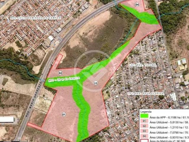 Área A Venda 19 Hectares na Rod. Mário Andreaza Várzea Grande