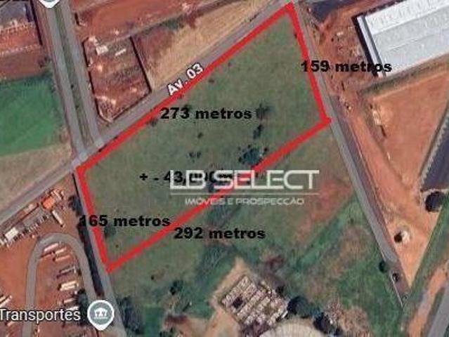 Área à venda, 43000 m² por R$ 15.500.000,00 Distrito Industrial Uberlândia/MG