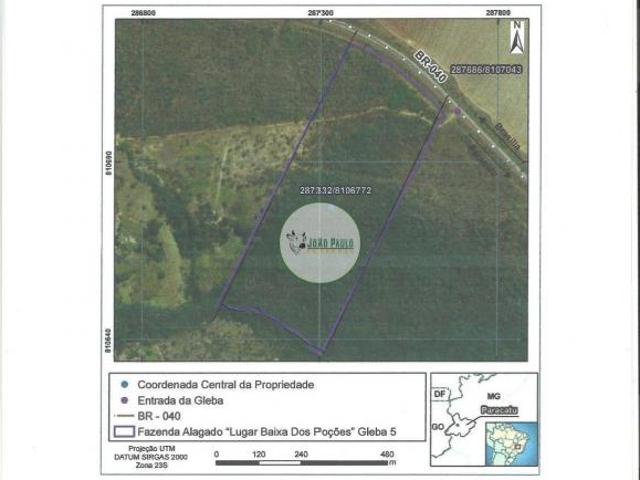 Área a venda em Paracatu MG 21.59 HA Beira Da BR 040 Atenção investidor