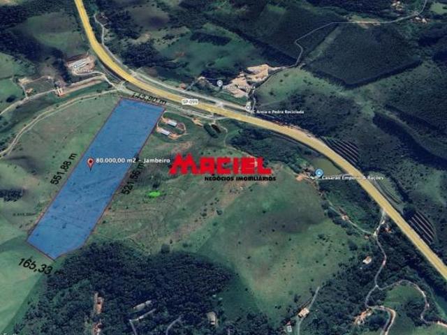 Área de 80.000 m² em Jambeiro/SP ZDE04 Rodovia dos Tamoios SP 099