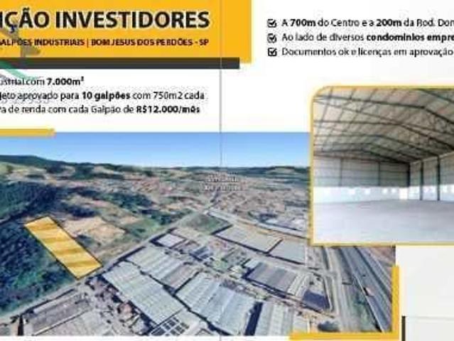 Área industrial 7.000 m² Bom Jesus dos Perdões Cod: 5148