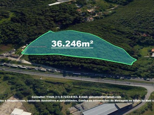Área Industrial/Comercial 36.246m² à Venda na BR 116 | R$ 7,2 Mi | Itapecerica da Serra