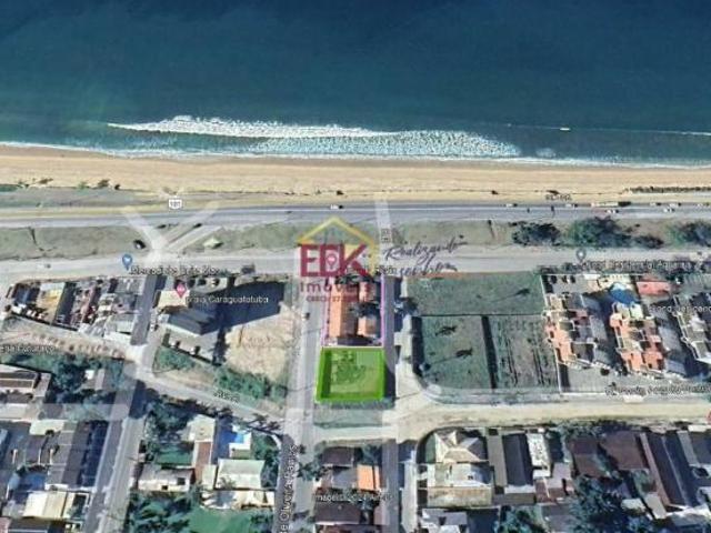 Área para Incorporação 1.500m2 Praia de Massaguaçu Caraguatatuba SP frente para o mar! OPORT