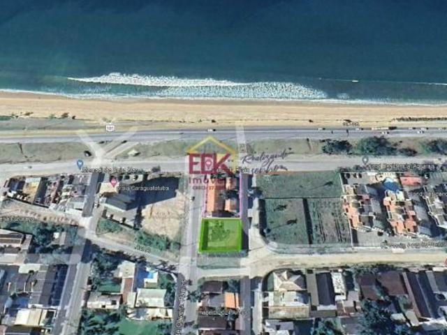 Área para Incorporação 1.500m2 Praia de Massaguaçu Caraguatatuba SP frente para o mar! OPORT