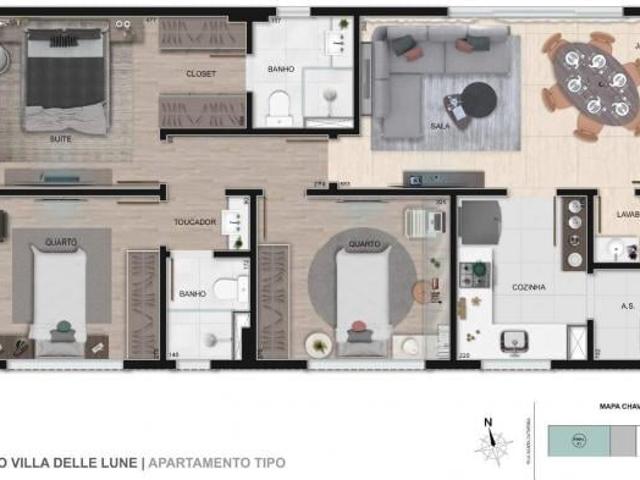 Área Privativa 95m², 3 quartos, 1 suíte e 2 Vagas. Lourdes Belo Horizonte MG
