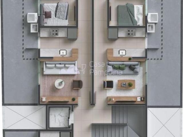 Área privativa 2 quartos 79m², Santa Mônica