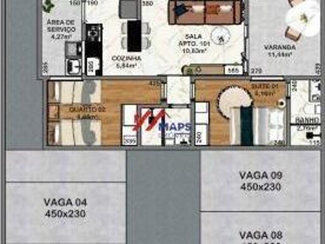 Área Privativa com dois quartos e suíte no bairro Santa Branca Belo Horizonte/MG