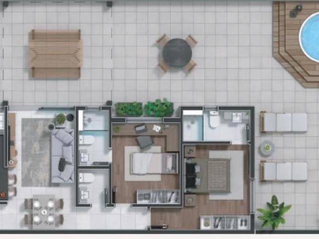 Área Privativa / Garden com 2 quartos à venda em Belo Horizonte, no bairro Santa Efigênia