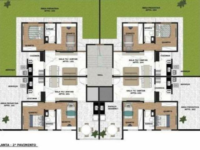 Área Privativa / Garden com 2 quartos à venda em Belo Horizonte, no bairro Santa Mônica