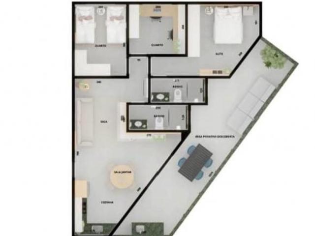 Área Privativa / Garden com 2 quartos à venda em Ibirité, no bairro Marilândia