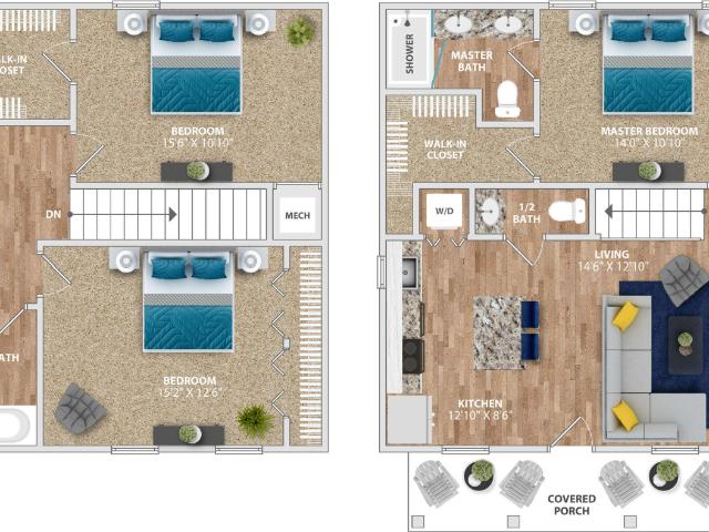 Argent Cottages 3 Bedroom Apartment for Rent at 103 Sandlapper Dr, Hardeeville, SC 29927