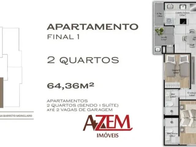 Aris 390 Residence 3 dormitórios sendo uma suíte