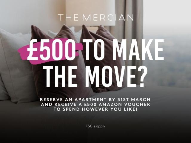 at The Mercian, Apartment 1117, The. Studio to rent £1,370 pcm £316 pw