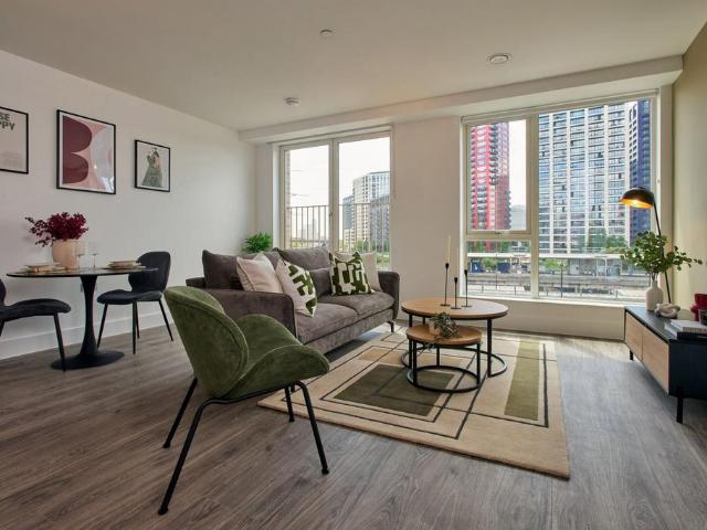 at Fortunes Dock, 67 Seraphina. 2 bed apartment to rent £2,780 pcm £642 pw