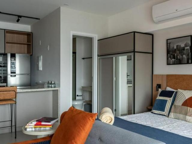 Deslumbrante studio para venda em Campo Belo com 1 quarto, 42m²