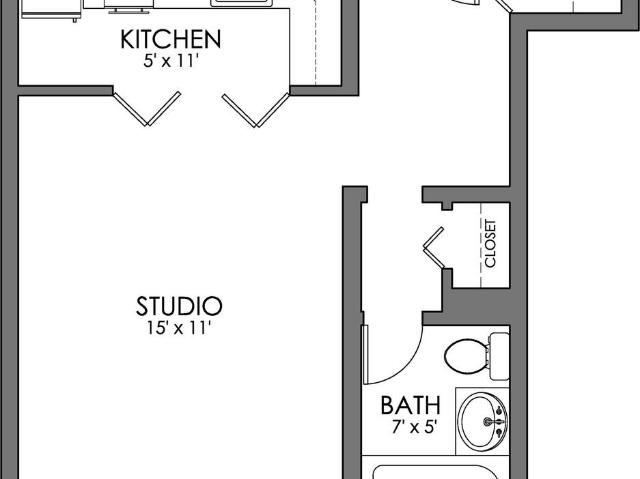 Atrio Boston Studio Apartment for Rent at 18 Haviland St, Boston, MA 02115 Fenway Kenmore Audubon Circle Longwood