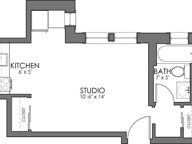Atrio Boston Studio Apartment for Rent at 18 Haviland St, Boston, MA 02115 Fenway Kenmore Audubon Circle Longwood