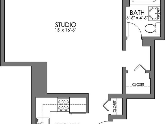 Atrio Boston Studio Apartment for Rent at 18 Haviland St, Boston, MA 02115 Fenway Kenmore Audubon Circle Longwood