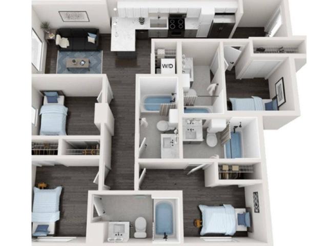 Austin Private bedroom/bathroom