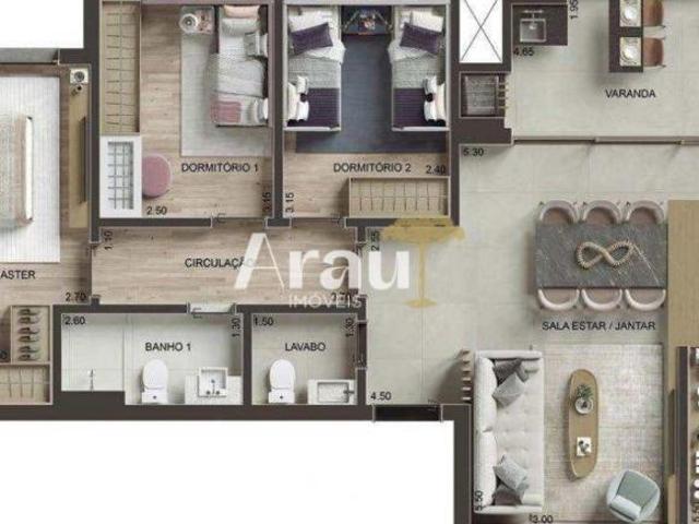 AUTH by Vanguard Apartamento de 103 m² no Centro Cívico