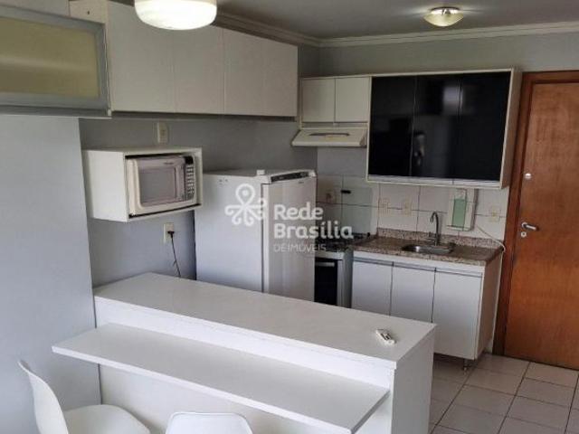 Av Araucárias | Ed Real Quality 1 Quarto Mobiliado Armários planejados Águas Claras