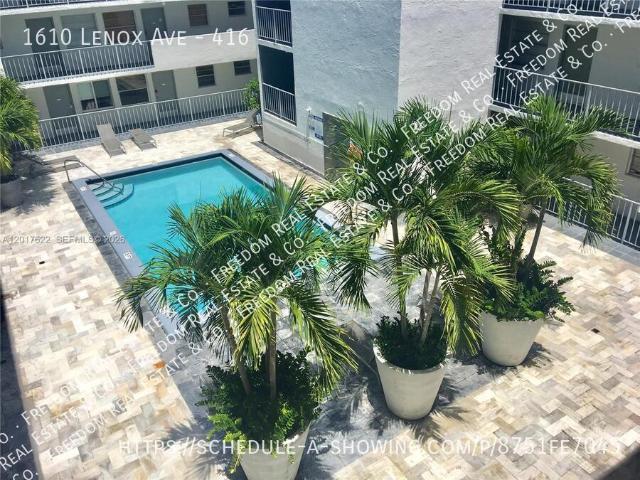 Available July 1st: Remodeled 1BR+Den By Lincoln Road With Parking, Pool & City Views