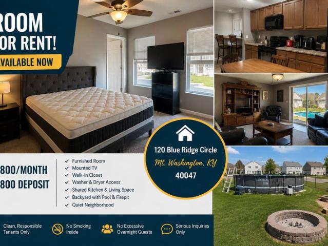 Available NOW — Cleanfurnished room in a shared li