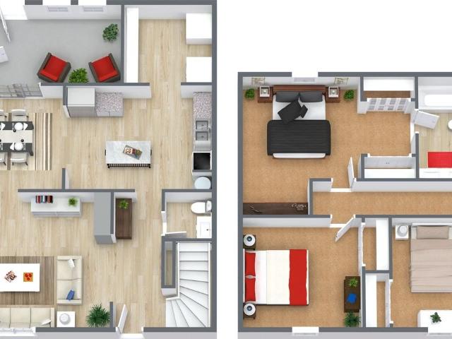 Avalon Townhomes 3 Bedroom Apartment for Rent at 2109 Newton Rd, Hampton, VA 23663 Buckroe Beach