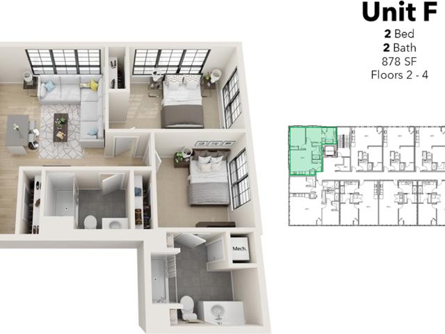 Avant Apartments 1 Bedroom Apartment for Rent at 118 N Durkee St, Appleton, WI 54911 Downtown Appleton