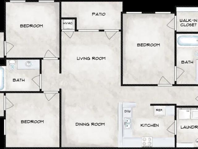 AveCDC Terrace 3 Bedroom Apartment for Rent at 4004 Irvington Blvd, Houston, TX 77009 Northside Village