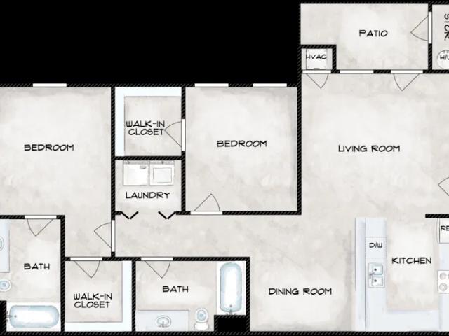 AveCDC Terrace II 2 Bedroom Apartment for Rent at 4004 Irvington Blvd, Houston, TX 77009 Northside Village